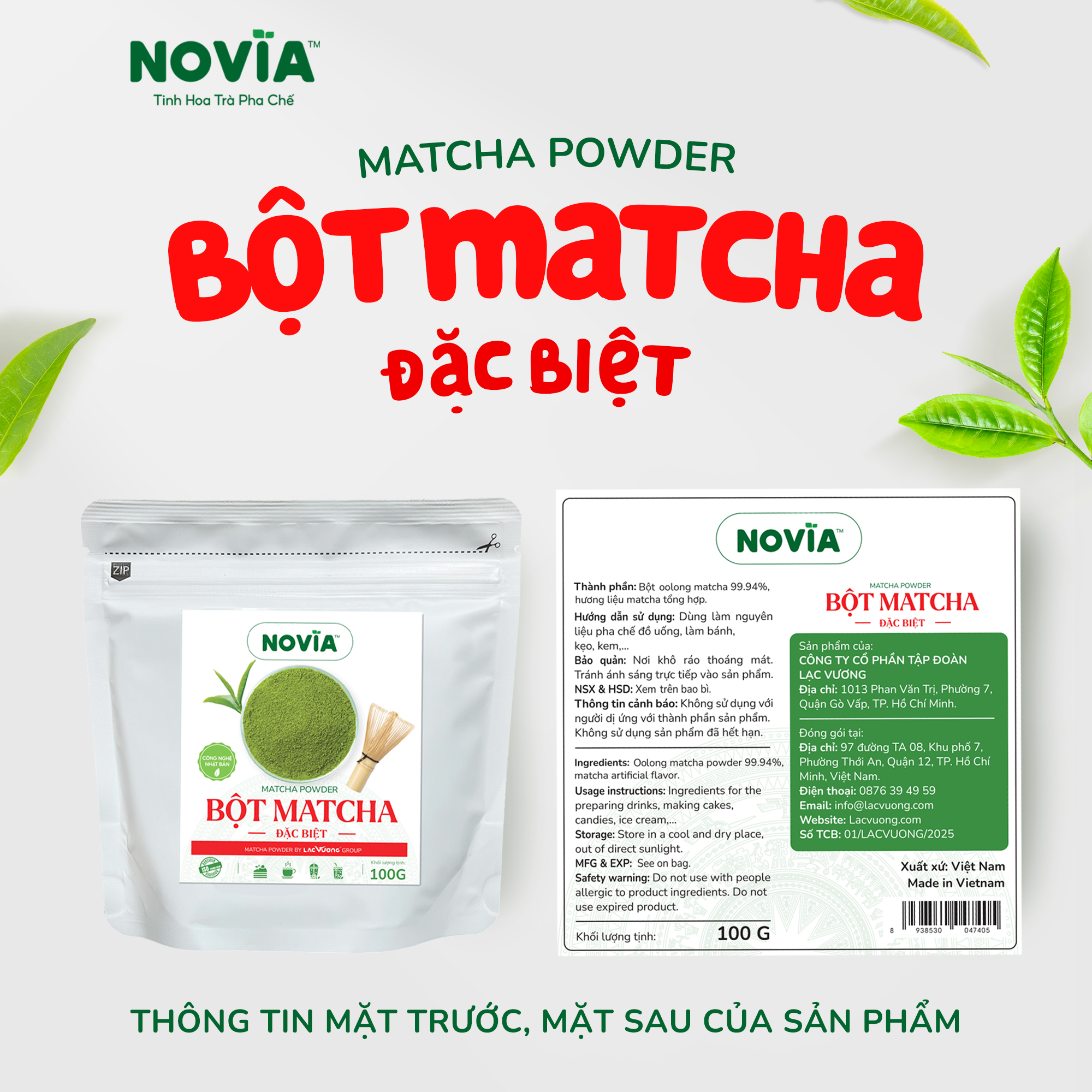 Bột matcha Novia đặc biệt 100g (HÊT HÀNG ) - Nguyên liệu pha chế ...